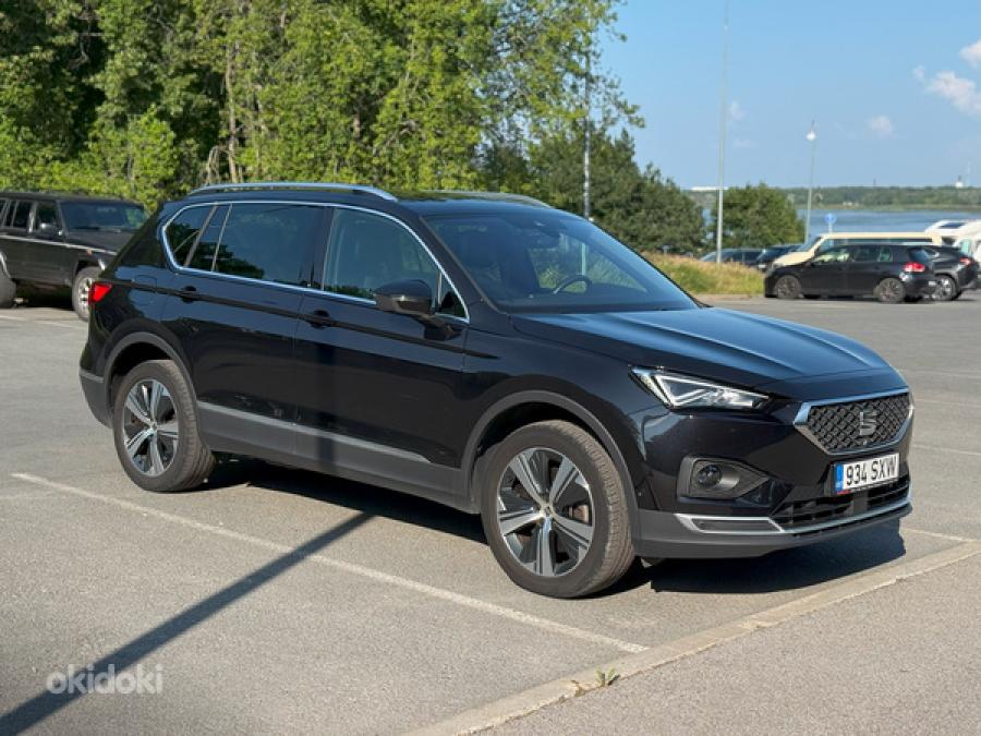 Black SEAT Tarraco 2022 in Tallinn, with an engine capacity of 2.00 L and mileage of 56 thousand km for 34000 €, photo 3 on AUTOMOTO.COM.LV