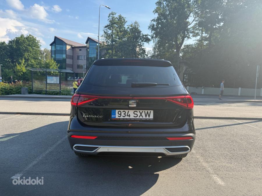Black SEAT Tarraco 2022 in Tallinn, with an engine capacity of 2.00 L and mileage of 56 thousand km for 34000 €, photo 7 on AUTOMOTO.COM.LV