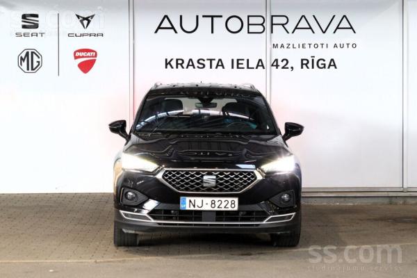 SEAT Tarraco 2022 in Riga on AUTOMOTO.COM.LV Black SEAT Tarraco 2022 in Riga, with an engine capacity of 2.00 L and mileage of 140 thousand km for 20990 €, photo 3 on AUTOMOTO.COM.LV
