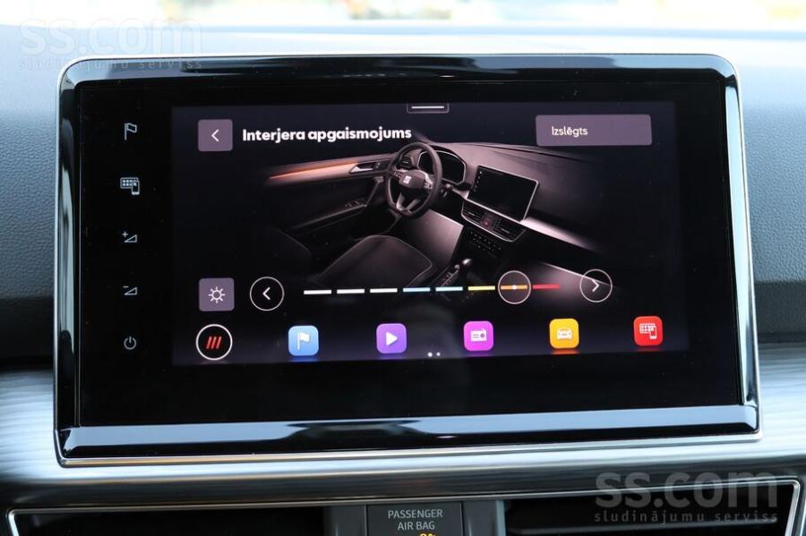 Black SEAT Tarraco 2022 in Riga, with an engine capacity of 2.00 L and mileage of 140 thousand km for 20990 €, photo 22 on AUTOMOTO.COM.LV
