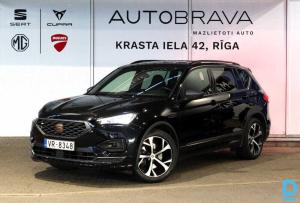 Black SEAT Tarraco 2023 in Riga, with an engine capacity of 2.00 L and mileage of 71 thousand km for 33490 €, photo  on AUTOMOTO.COM.LV