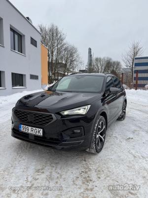 Black SEAT Tarraco 2023 in Tallinn, with an engine capacity of 2.00 L and mileage of 43 thousand km for 36800 €, photo 2 on AUTOMOTO.COM.LV