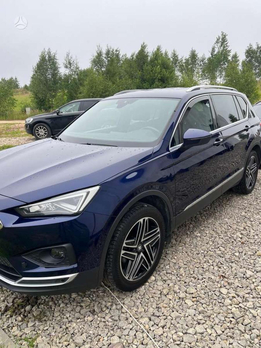 Blue SEAT Tarraco 2019 in Vilnius, with an engine capacity of 1.97 L and mileage of 178 thousand km for 16600 €, photo 5 on AUTOMOTO.COM.LV