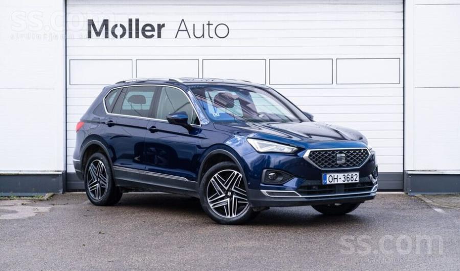 Blue SEAT Tarraco 2020 in Riga, with an engine capacity of 2.00 L and mileage of 102 thousand km for 20950 €, photo 3 on AUTOMOTO.COM.LV