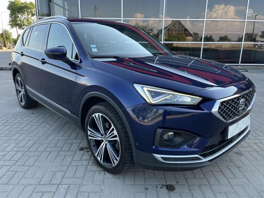 Blue SEAT Tarraco 2020 in Taurage, with an engine capacity of 1.97 L and mileage of 240 thousand km for 18300 €, photo 1 on AUTOMOTO.COM.LV