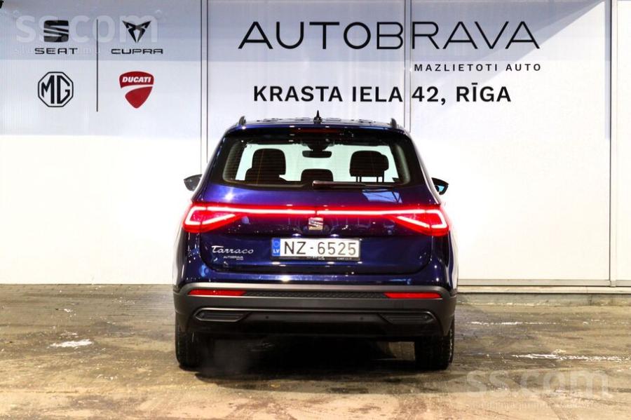 Zils SEAT Tarraco 2024 Rīga, ar dzinēja tilpumu 1.50 L un nobraukumu 47 tūkst. km par 28490 €, foto 7 vietnē AUTOMOTO.COM.LV