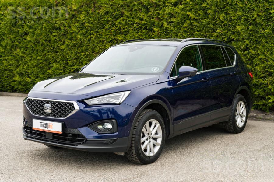 Zils SEAT Tarraco 2023 Rīga, ar dzinēja tilpumu 1.50 L un nobraukumu 67 tūkst. km par 22900 €, foto 1 vietnē AUTOMOTO.COM.LV