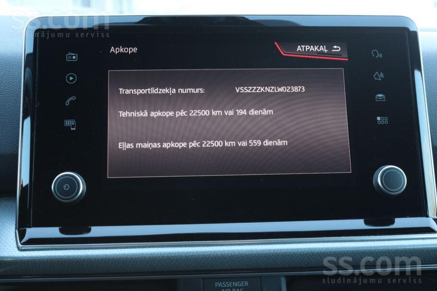 SEAT Tarraco 2021 in Riga, with an engine capacity of 1.50 L and mileage of 95 thousand km for 18990 €, photo 18 on AUTOMOTO.COM.LV