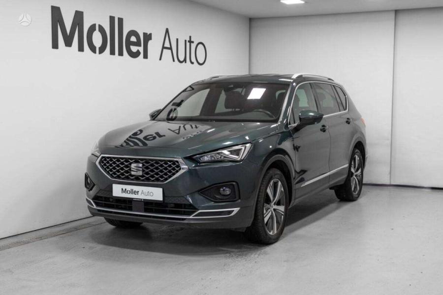 Green SEAT Tarraco 2021 in Vilnius, with an engine capacity of 2.00 L and mileage of 81 thousand km for 23050 €, photo 1 on AUTOMOTO.COM.LV