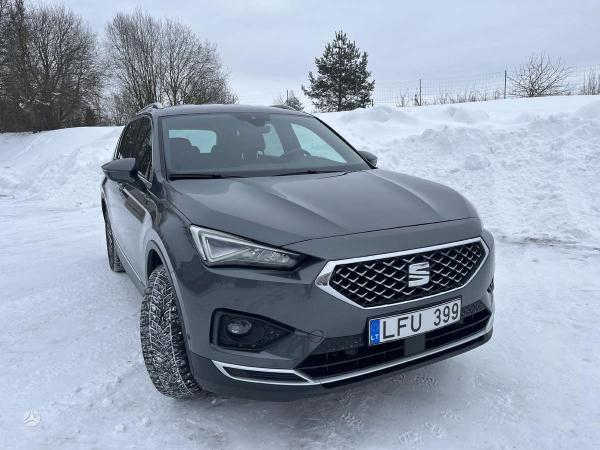 Grey SEAT Tarraco 2019 in Vilnius, with an engine capacity of 1.97 L and mileage of 109 thousand km for 21450 €, photo 4 on AUTOMOTO.COM.LV