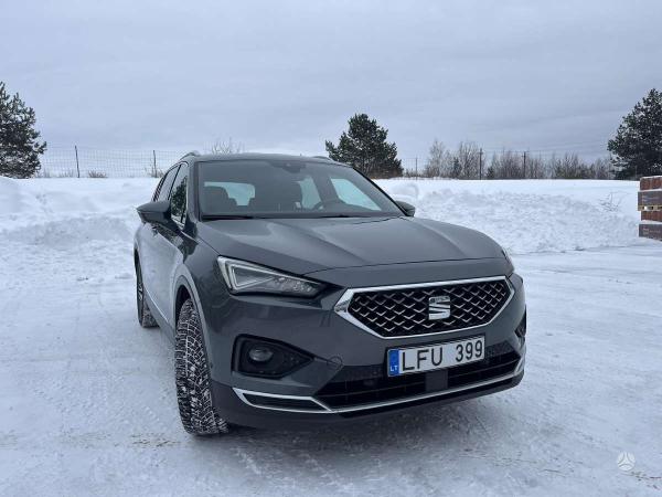 Grey SEAT Tarraco 2019 in Vilnius, with an engine capacity of 1.97 L and mileage of 109 thousand km for 21450 €, photo 5 on AUTOMOTO.COM.LV