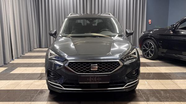 Grey SEAT Tarraco 2019 in Riga, with an engine capacity of 2.00 L and mileage of 158 thousand km for 19990 €, photo 1 on AUTOMOTO.COM.LV