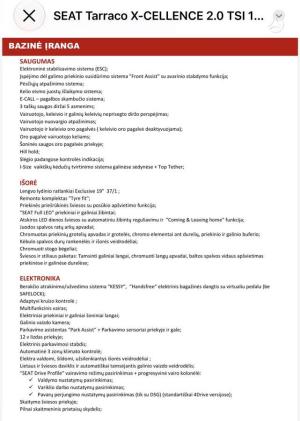 Серый Сеат Tarraco 2019 в Вильнюс, объемом двигателя 1.98 л и пробегом 99 тыс. км за 23800 €, фото 46 на AUTOMOTO.COM.LV