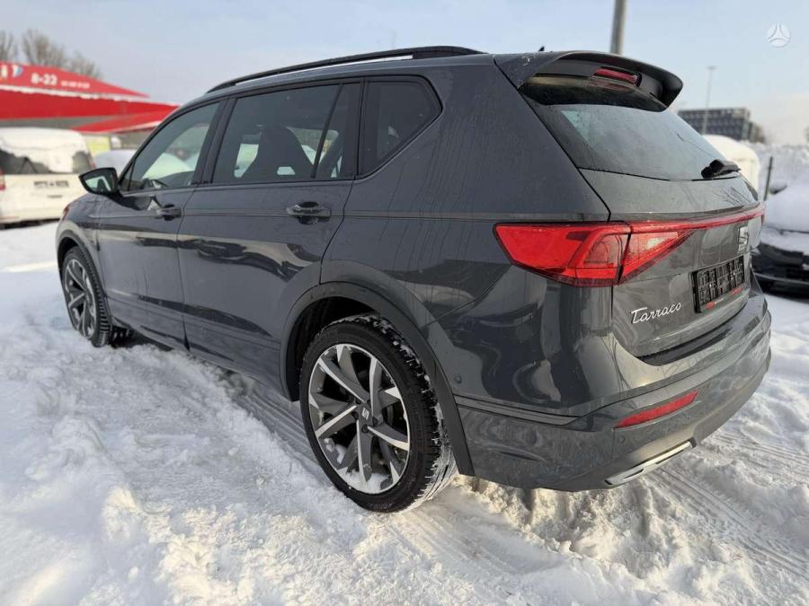 Grey SEAT Tarraco 2021 in Vilnius, with an engine capacity of 1.40 L and mileage of 180 thousand km for 20800 €, photo 6 on AUTOMOTO.COM.LV