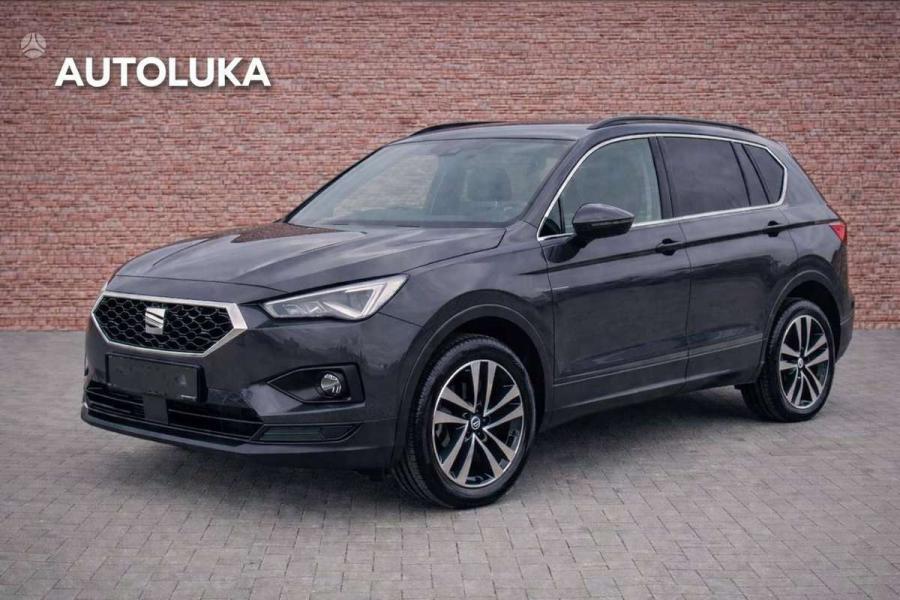 Grey SEAT Tarraco 2021 in Marijampole, with an engine capacity of 1.97 L and mileage of 172 thousand km for 21175 €, photo 1 on AUTOMOTO.COM.LV
