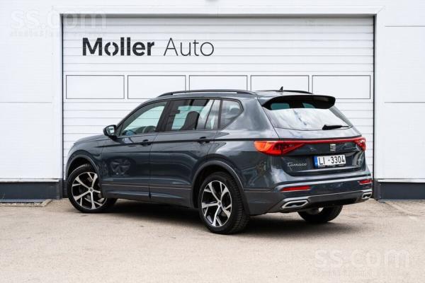 Grey SEAT Tarraco 2021 in Riga, with an engine capacity of 2.00 L and mileage of 101 thousand km for 24950 €, photo 3 on AUTOMOTO.COM.LV