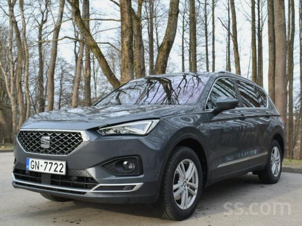 Grey SEAT Tarraco 2021 in Riga, with an engine capacity of 1.50 L and mileage of 73 thousand km for 19900 €, photo 1 on AUTOMOTO.COM.LV