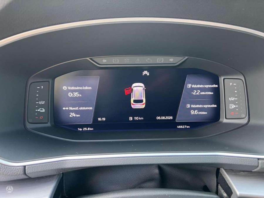 Grey SEAT Tarraco 2021 in Kaunas, with an engine capacity of 1.40 L and mileage of 47 thousand km for 22950 €, photo 27 on AUTOMOTO.COM.LV
