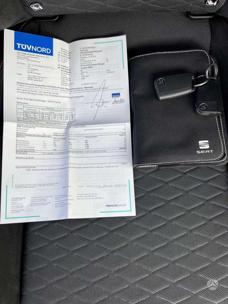 Grey SEAT Tarraco 2021 in Kaunas, with an engine capacity of 1.40 L and mileage of 47 thousand km for 22950 €, photo 54 on AUTOMOTO.COM.LV