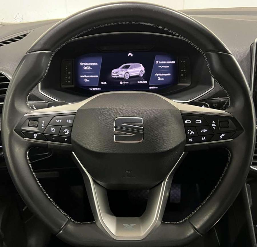 Pelēks SEAT Tarraco 2021 Kauņa, ar dzinēja tilpumu 1.97 L un nobraukumu 182 tūkst. km par 17900 €, foto 10 vietnē AUTOMOTO.COM.LV