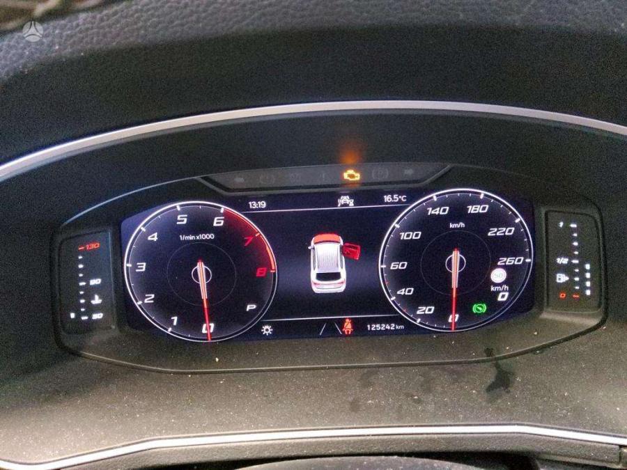 Grey SEAT Tarraco 2023 in Vilnius, with an engine capacity of 1.50 L and mileage of 125 thousand km for 22870 €, photo 9 on AUTOMOTO.COM.LV