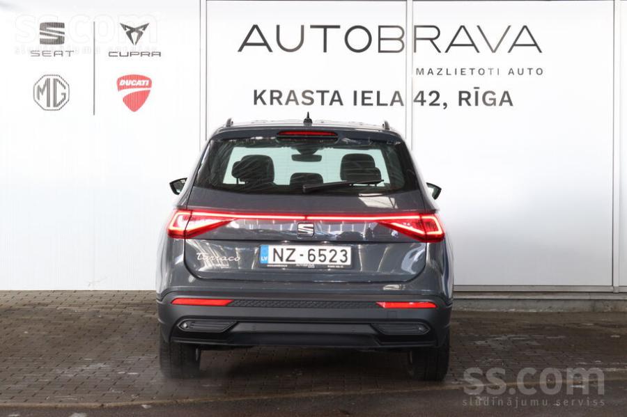 Grey SEAT Tarraco 2024 in Riga, with an engine capacity of 1.50 L and mileage of 33 thousand km for 28490 €, photo 8 on AUTOMOTO.COM.LV