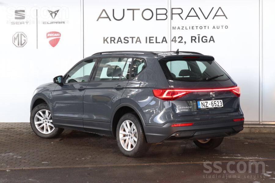 Grey SEAT Tarraco 2024 in Riga, with an engine capacity of 1.50 L and mileage of 33 thousand km for 28490 €, photo 9 on AUTOMOTO.COM.LV