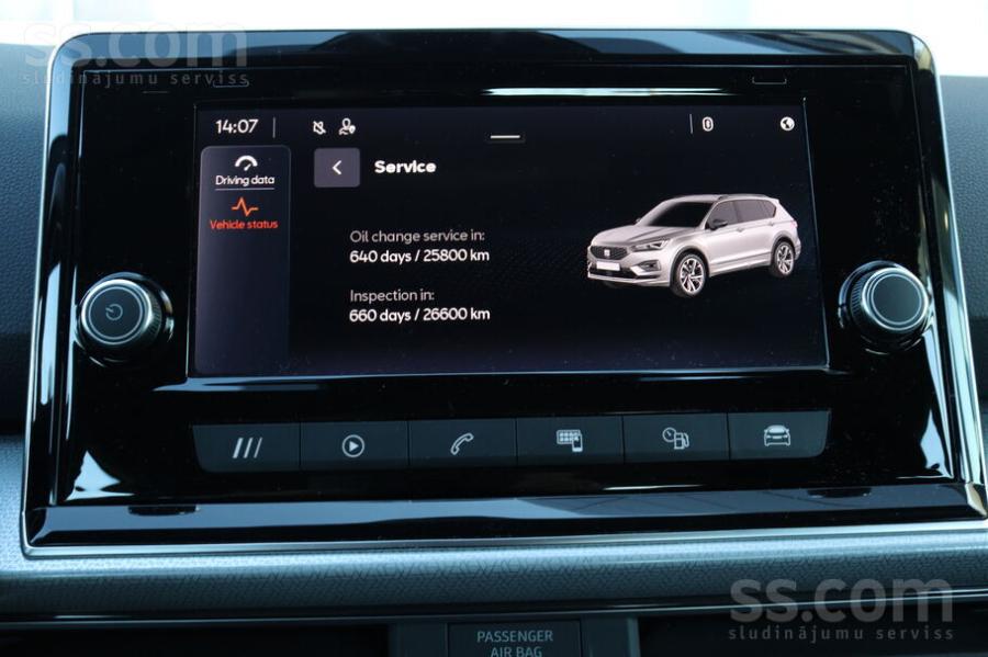 Grey SEAT Tarraco 2024 in Riga, with an engine capacity of 1.50 L and mileage of 33 thousand km for 28490 €, photo 17 on AUTOMOTO.COM.LV