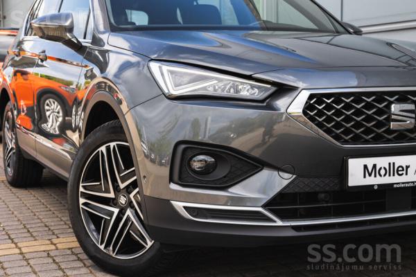Grey SEAT Tarraco 2019 in Ventspils, with an engine capacity of 2.00 L and mileage of 135 thousand km for 27900 €, photo 9 on AUTOMOTO.COM.LV