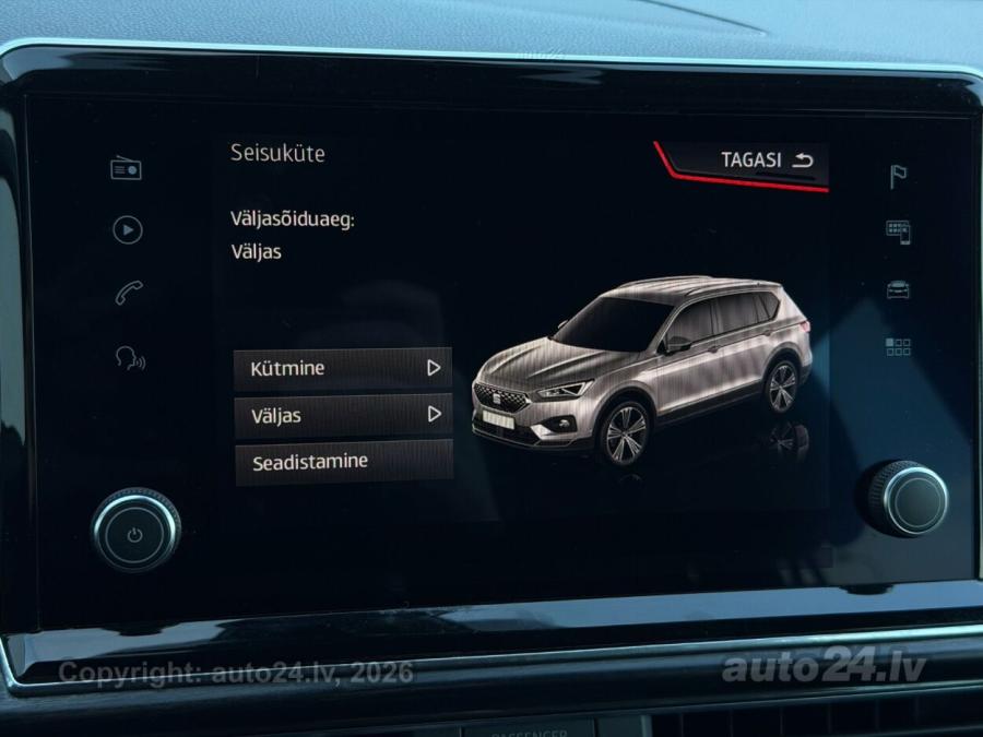 Grey SEAT Tarraco 2019 in Parnu, with an engine capacity of 2.00 L and mileage of 152 thousand km for 24900 €, photo 15 on AUTOMOTO.COM.LV