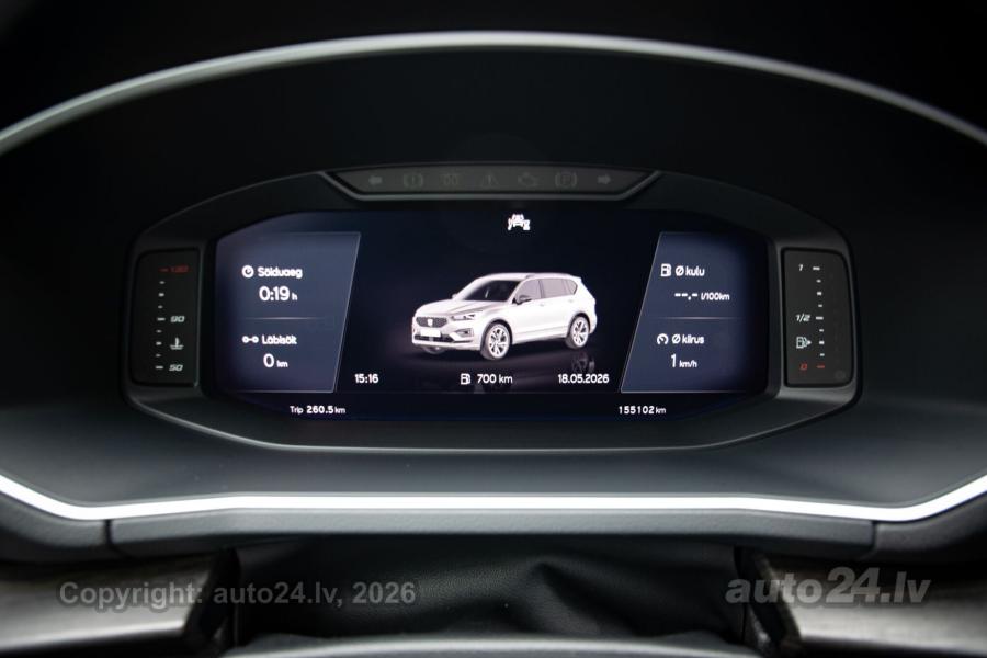 Grey SEAT Tarraco 2021 in Viljandi, with an engine capacity of 2.00 L and mileage of 157 thousand km for 27900 €, photo 15 on AUTOMOTO.COM.LV
