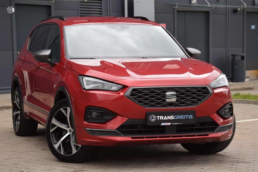 Red SEAT Tarraco 2021 in Vilnius, with an engine capacity of 1.40 L and mileage of 213 thousand km for 19899 €, photo 5 on AUTOMOTO.COM.LV