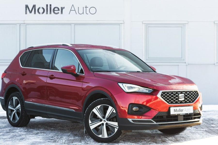 Red SEAT Tarraco 2023 in Ventspils, with an engine capacity of 2.00 L and mileage of 74 thousand km for 27950 €, photo 7 on AUTOMOTO.COM.LV