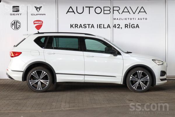 White SEAT Tarraco 2020 in Riga, with an engine capacity of 2.00 L and mileage of 199 thousand km for 19490 €, photo 5 on AUTOMOTO.COM.LV