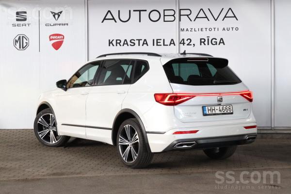 White SEAT Tarraco 2020 in Riga, with an engine capacity of 2.00 L and mileage of 199 thousand km for 19490 €, photo 8 on AUTOMOTO.COM.LV