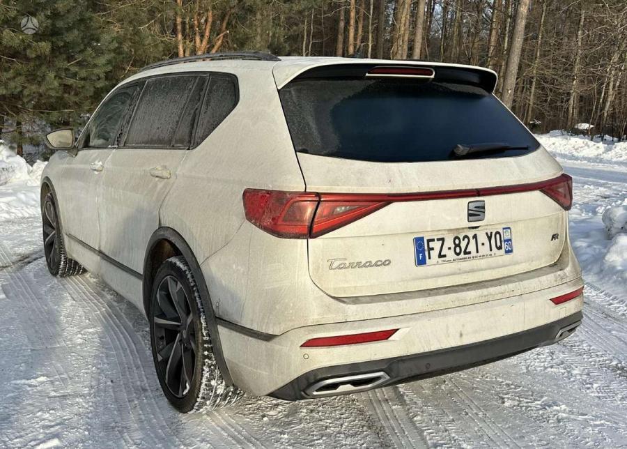 Balts SEAT Tarraco 2021 Tauragė, ar dzinēja tilpumu 1.97 L un nobraukumu 350 tūkst. km par 12800 €, foto 4 vietnē AUTOMOTO.COM.LV