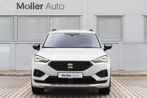 White SEAT Tarraco 2023 in Ventspils, with an engine capacity of 2.00 L and mileage of 74 thousand km for 28500 €, photo 9 on AUTOMOTO.COM.LV