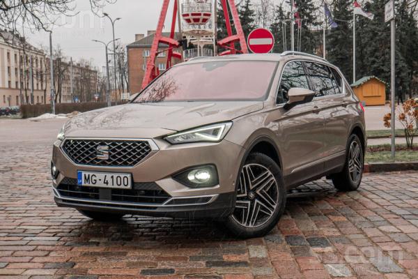 Dzeltens SEAT Tarraco 2019 Daugavpils, ar dzinēja tilpumu 2.00 L un nobraukumu 111 tūkst. km par 18500 €, foto  vietnē AUTOMOTO.COM.LV