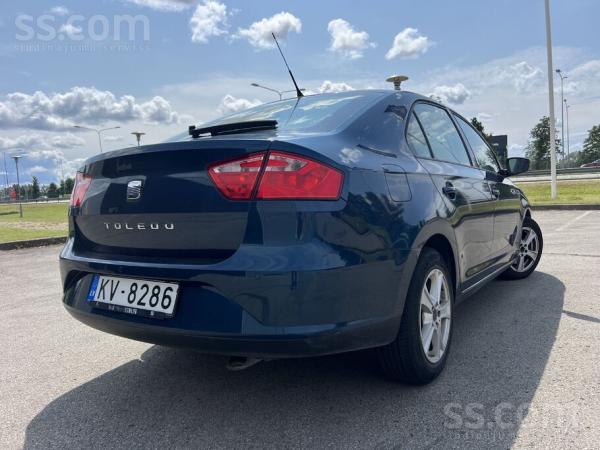 Blue SEAT Toledo 2013 in Riga, with an engine capacity of 1.60 L and mileage of 161 thousand km for 3950 €, photo 4 on AUTOMOTO.COM.LV