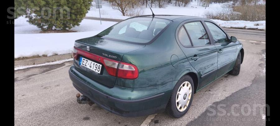 Green SEAT Toledo 2002 in Daugavpils, with an engine capacity of 1.90 L and mileage of 395 thousand km for 1100 €, photo 6 on AUTOMOTO.COM.LV
