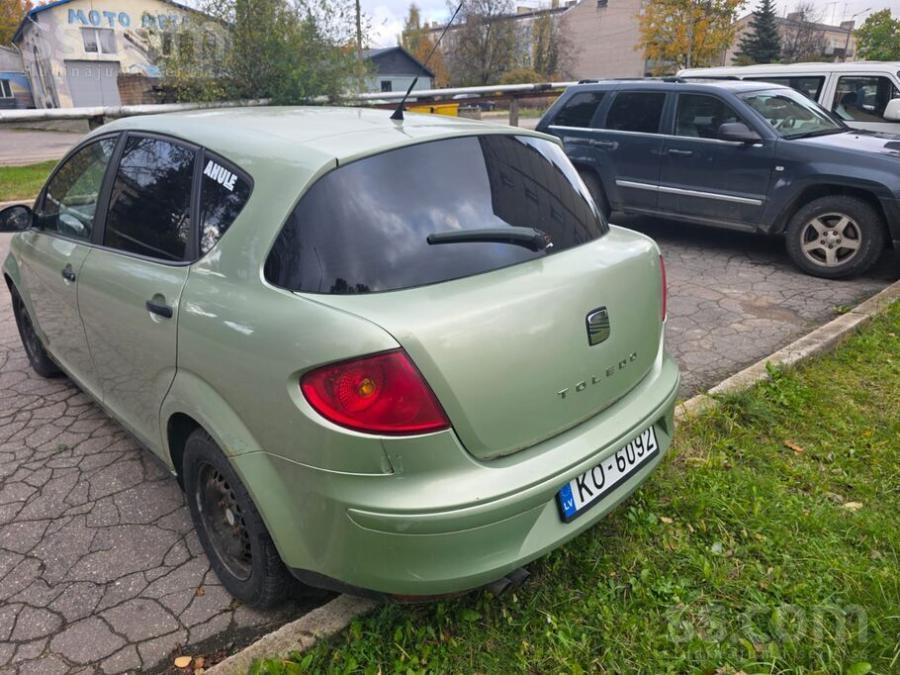 Zaļš SEAT Toledo 2006 Preiļi, ar dzinēja tilpumu 1.80 L un nobraukumu 343 tūkst. km par 850 €, foto 5 vietnē AUTOMOTO.COM.LV