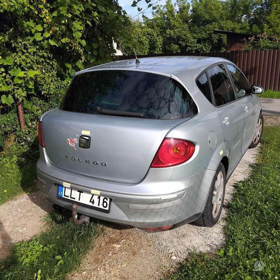 Grey SEAT Toledo 2005 in Vilnius, with an engine capacity of 1.97 L and mileage of 268 thousand km for 1800 €, photo 5 on AUTOMOTO.COM.LV
