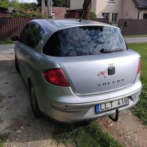 Grey SEAT Toledo 2005 in Vilnius, with an engine capacity of 1.97 L and mileage of 268 thousand km for 1800 €, photo 6 on AUTOMOTO.COM.LV