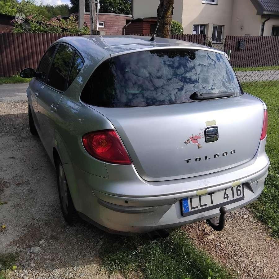 Grey SEAT Toledo 2005 in Vilnius, with an engine capacity of 1.97 L and mileage of 268 thousand km for 1800 €, photo 6 on AUTOMOTO.COM.LV