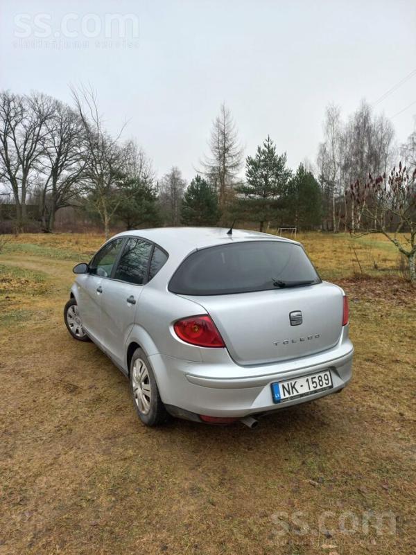 Grey SEAT Toledo 2007 in Riga, with an engine capacity of 1.60 L and mileage of 184 thousand km for 1480 €, photo 5 on AUTOMOTO.COM.LV