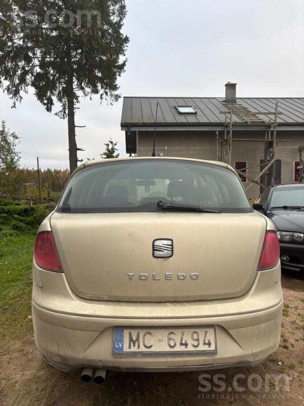 Dzeltens SEAT Toledo 2006 Limbaži, ar dzinēja tilpumu 1.90 L un nobraukumu 360 tūkst. km par 700 €, foto 6 vietnē AUTOMOTO.COM.LV