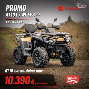 Segway AT10 L 2026 Viļņa, ar dzinēja tilpumu 1.00 L un nobraukumu 0 tūkst. km par 10390 €, foto  vietnē AUTOMOTO.COM.LV