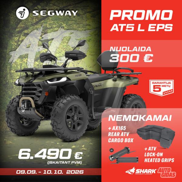 Zaļš Segway Snarler AT5 L 2026 Alīta, ar dzinēja tilpumu 0.00 L un nobraukumu 0 tūkst. km par 6490 €, foto 3 vietnē AUTOMOTO.COM.LV