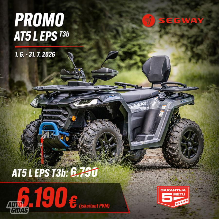 Segway Snarler AT5 L 2026 в Вильнюс, объемом двигателя 0.50 л и пробегом 0 тыс. км за 6190 €, фото 1 на AUTOMOTO.COM.LV