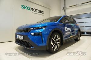 Zils Skoda Elroq 2025 Tallina, ar dzinēja tilpumu 0.00 L un nobraukumu 7 tūkst. km par 42800 €, foto  vietnē AUTOMOTO.COM.LV
